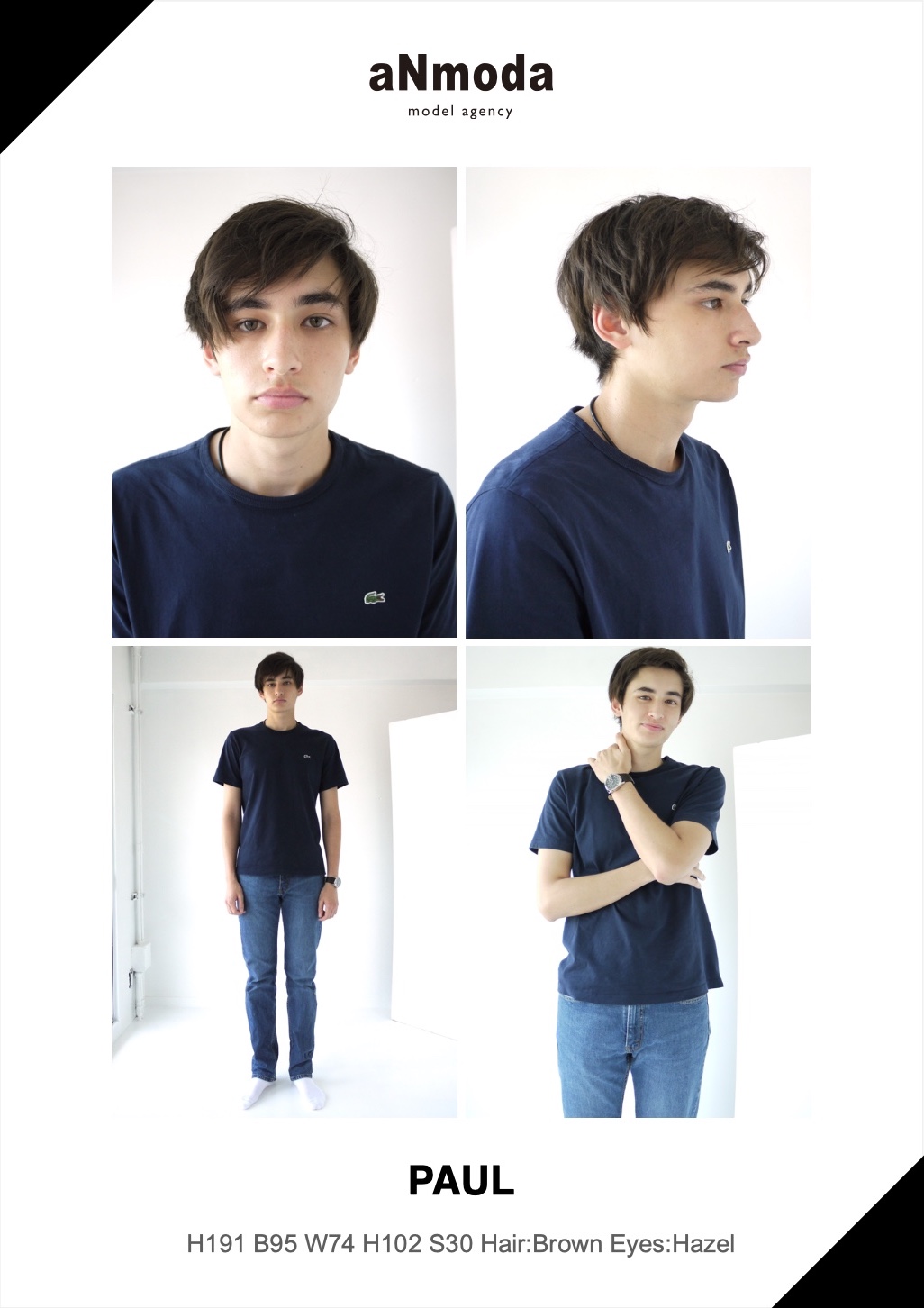 PAUL | 外国人モデル・ハーフモデル事務所 aNmoda（アンモーダ）