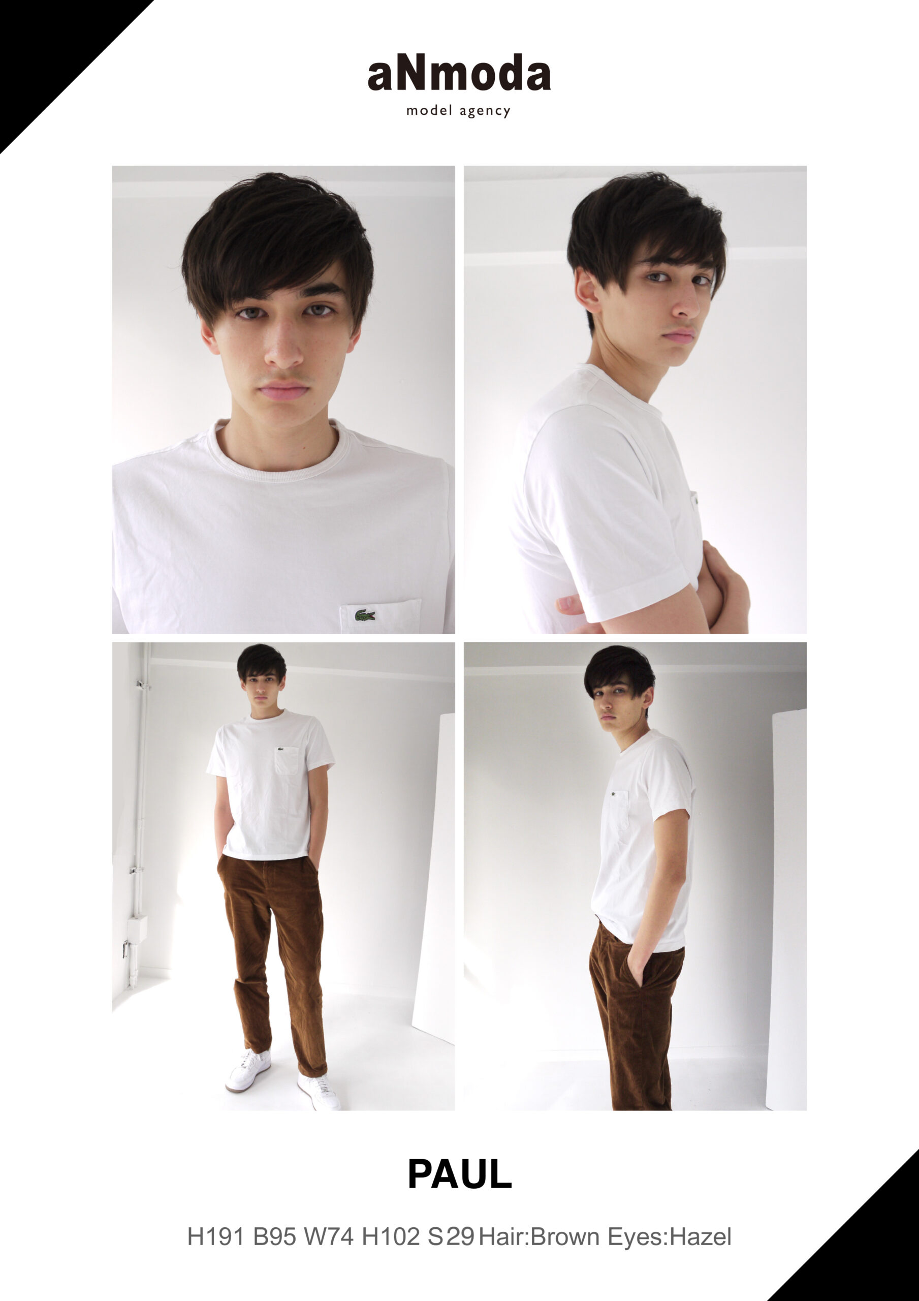 PAUL | 外国人モデル・ハーフモデル事務所 aNmoda（アンモーダ）