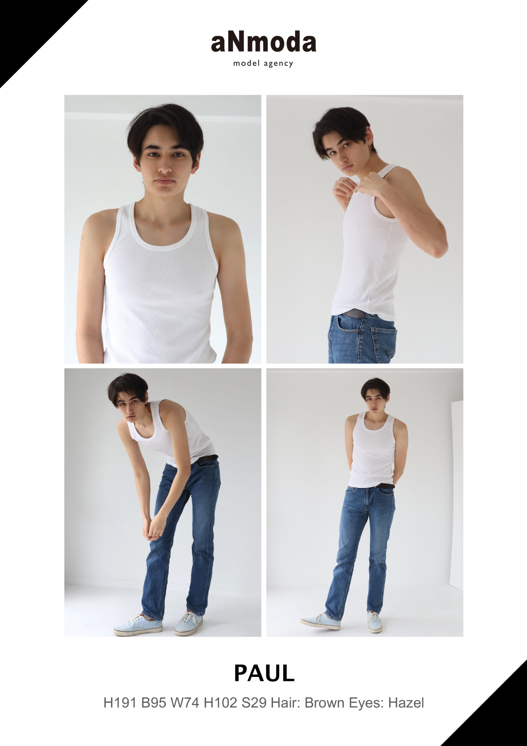 PAUL | 外国人モデル・ハーフモデル事務所 aNmoda（アンモーダ）